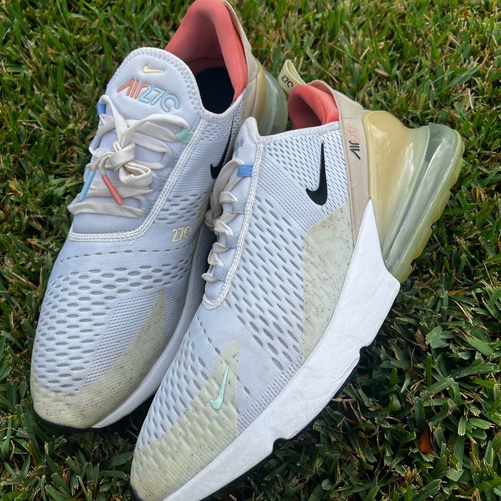 Clean Nike Air Max 270 Sanddrift Size 15 Running Shoes - Gem